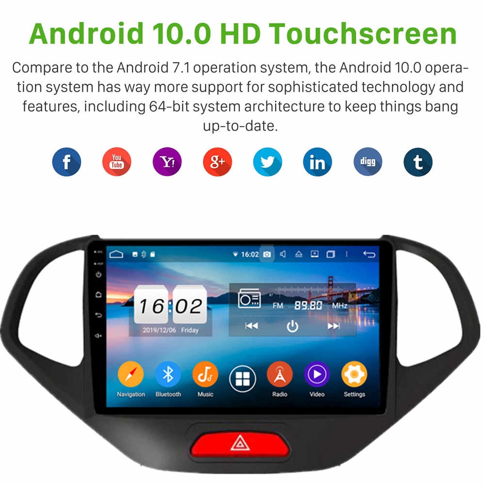 Ford Ka Android 10.0 Autoradio DVD GPS avec 8-Core 4Go+64Go Bluetooth ...