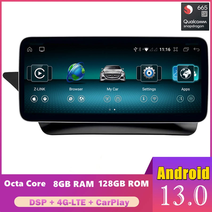 Mercedes Classe E C207/A207 Android 13.0 Autoradio DVD GPS avec 8-Core ...