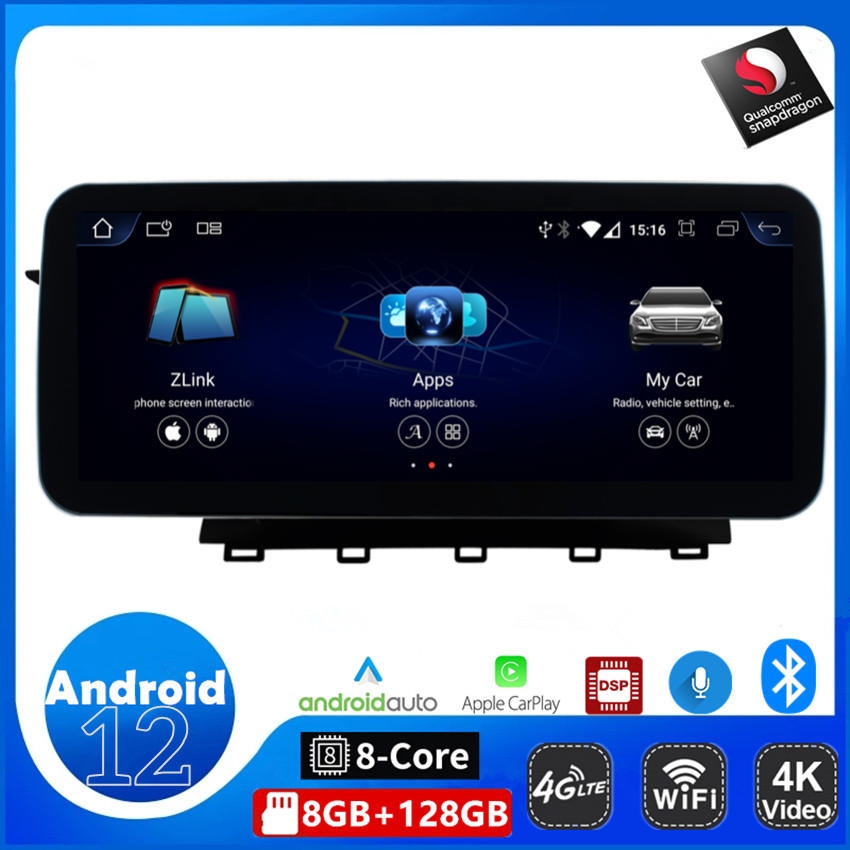 Mercedes GLK X204 Android 12 Autoradio Multimédia GPS avec 8-Core 8Go ...