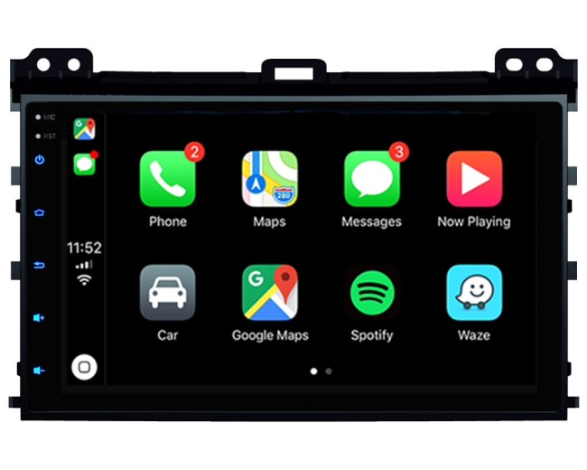 Toyota Land Cruiser Prado J120 Android 13.0 Autoradio DVD GPS - 9 ...