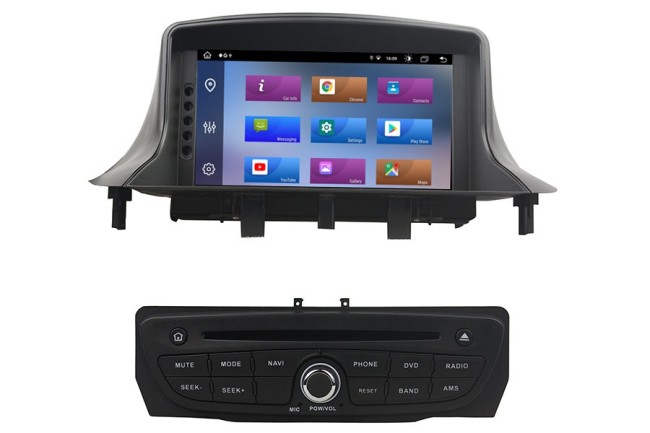 Renault Megane III Android 14.0 Autoradio DVD GPS - 7" Android 14 ...